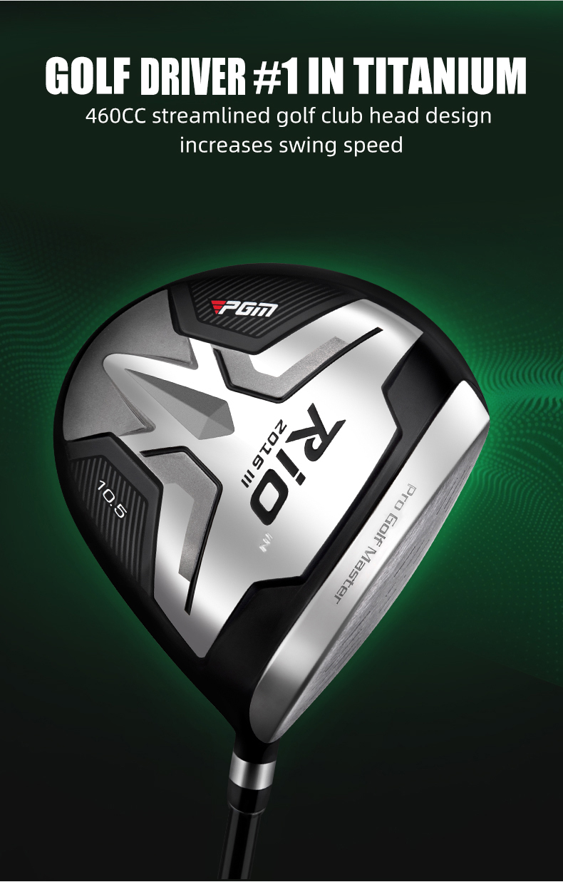 PGM MTG040 beginner professional golf clubs set premium 460cc black ...