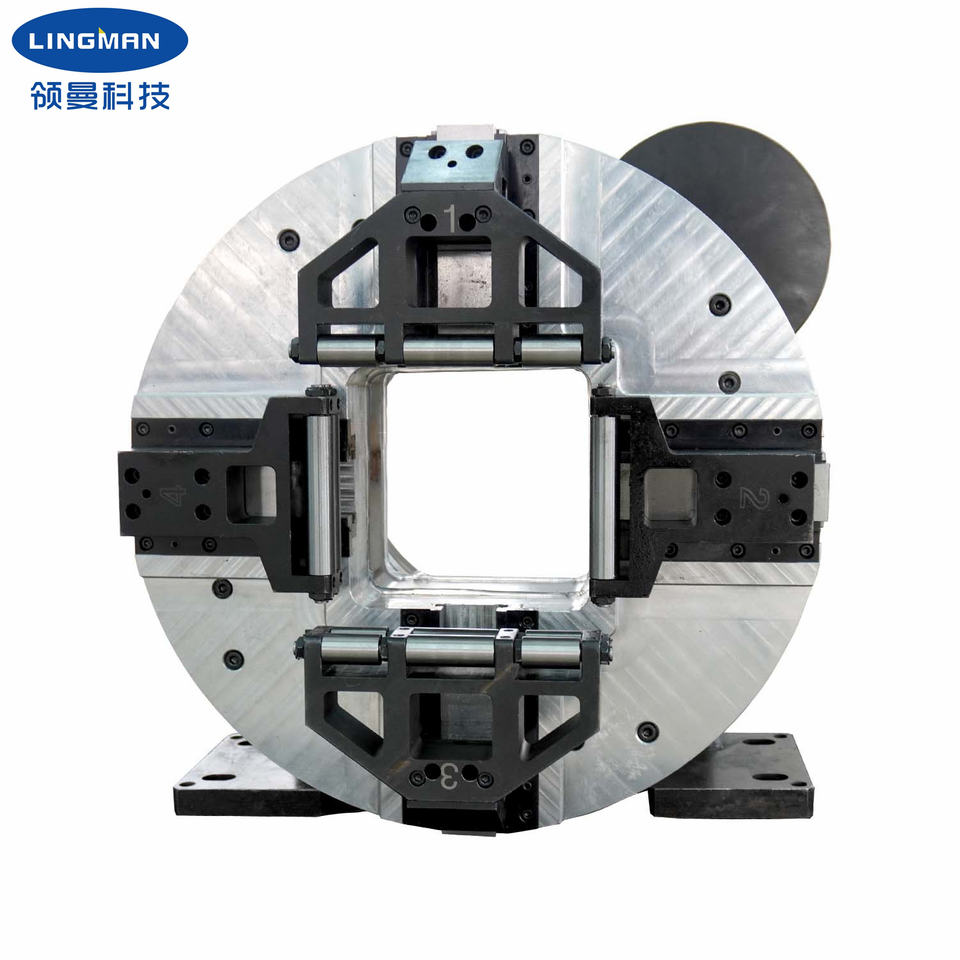 Full-stroke Pneumatic Chuck for CNC Metal Cutting Machine 4-jaw ...
