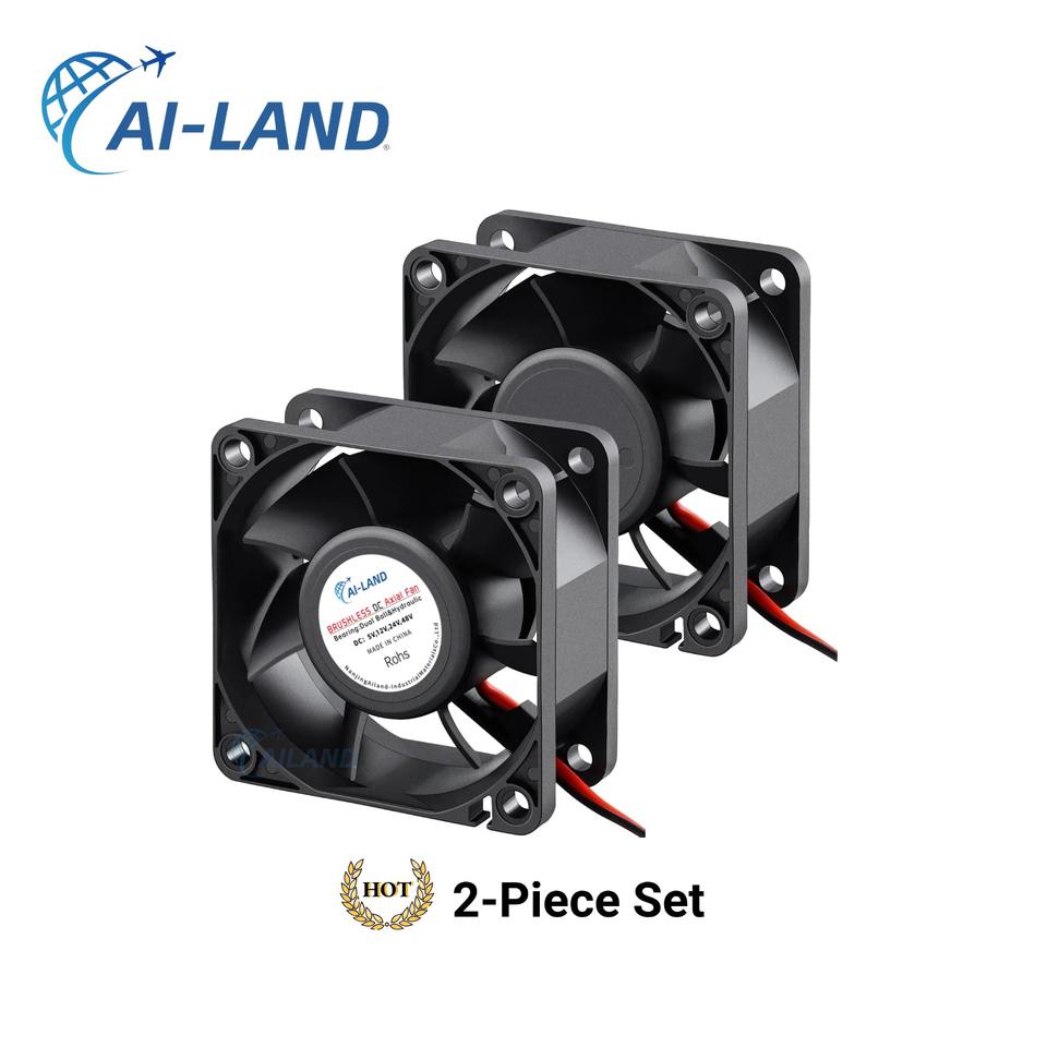 BLDC Axial Cooling Fan 60mm Low Noise 60x60x25mm 2PIN/3PIN OEM ODM 12V ...