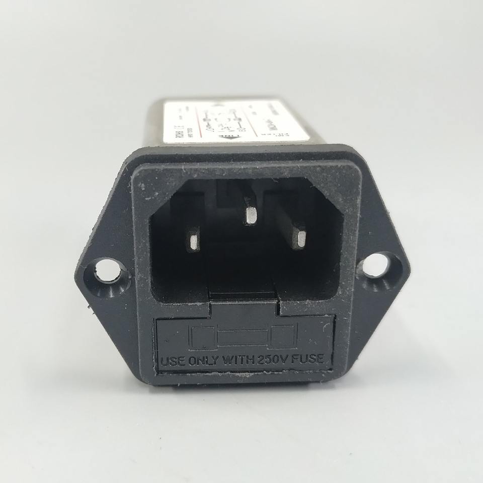 IEC inlet module AC power socket with fuse EMI filter 6A/10A 115V/250V ...