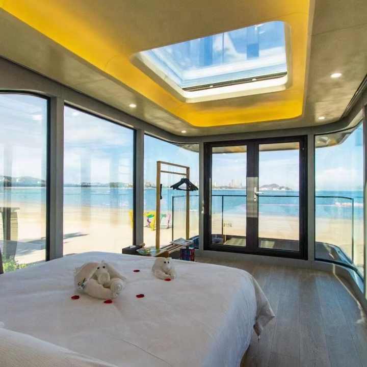 VOLFERDA E7 Space Capsule House Prefab Houses Set kitchen Cabinet ...