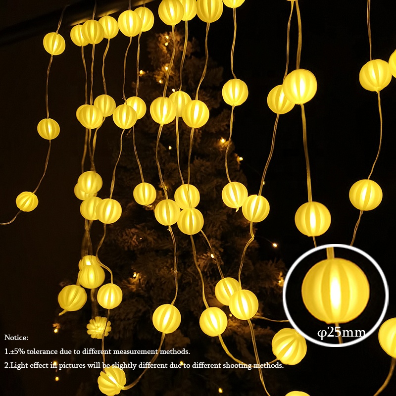 NY037002 Plastic ball LED string light-Taizhou Deco-Maker Arts and ...