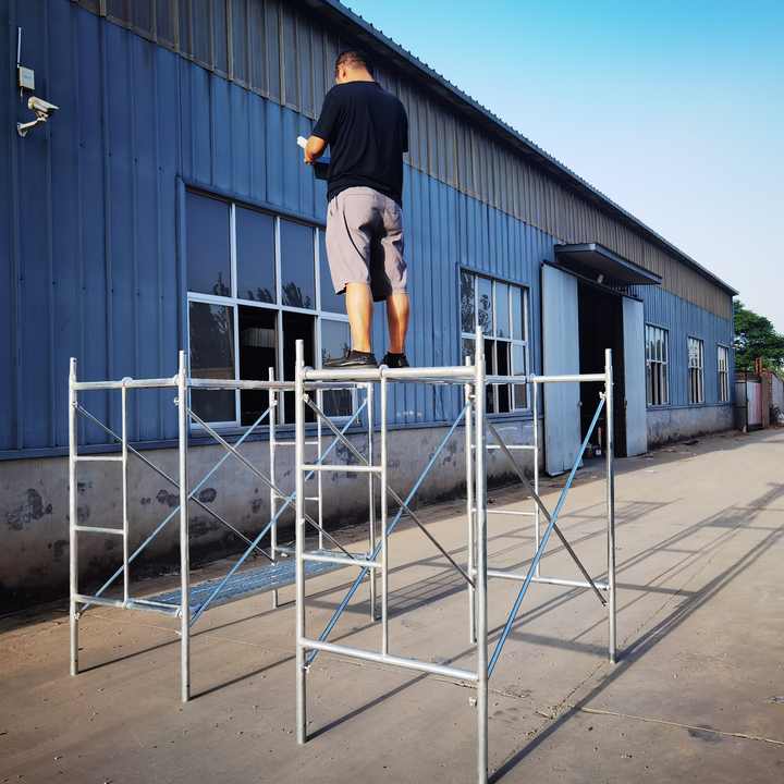 Modern Industrial Design Galvanized H-Frame Scaffoldings Durable Steel ...