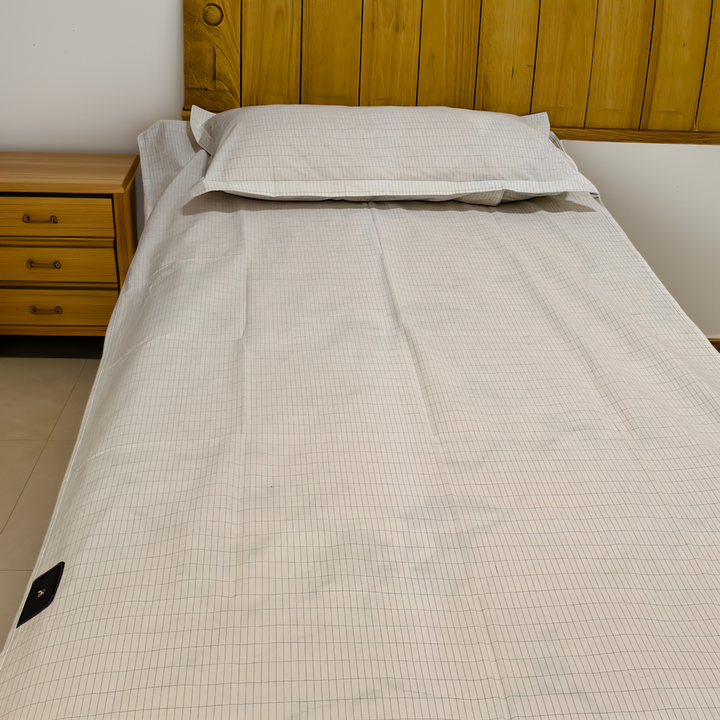 Plain Style Conductive Earthed Flat Grounding Bed Sheet Woven with ...