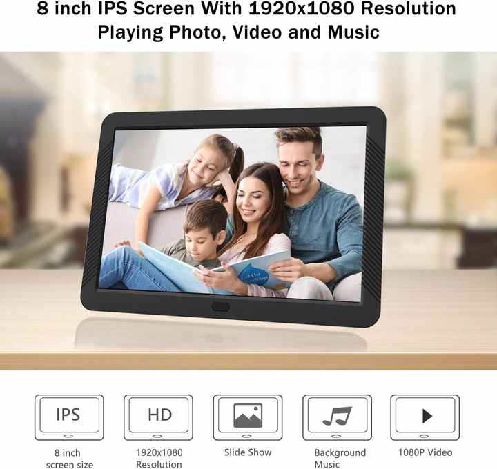 Voice Recordable Picture Frame - 7 Inch Digital Photo Frame