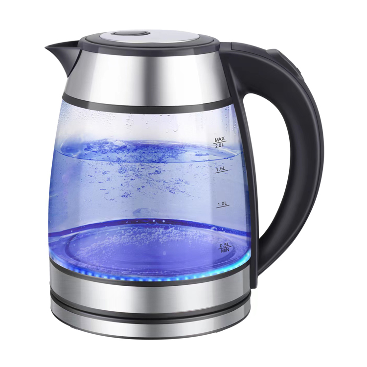 Glass Kettle Electric Teapot 1.8L Cordless Kettle Glass Electric Blue ...