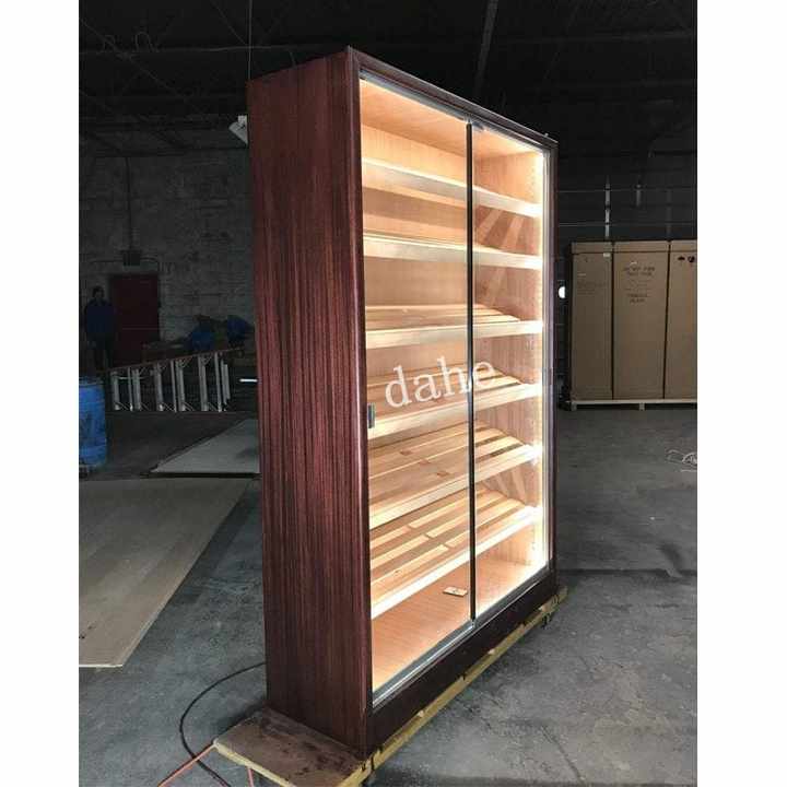 Double Door Cigar Humidor Cabinet - Premium Spanish Cedar
