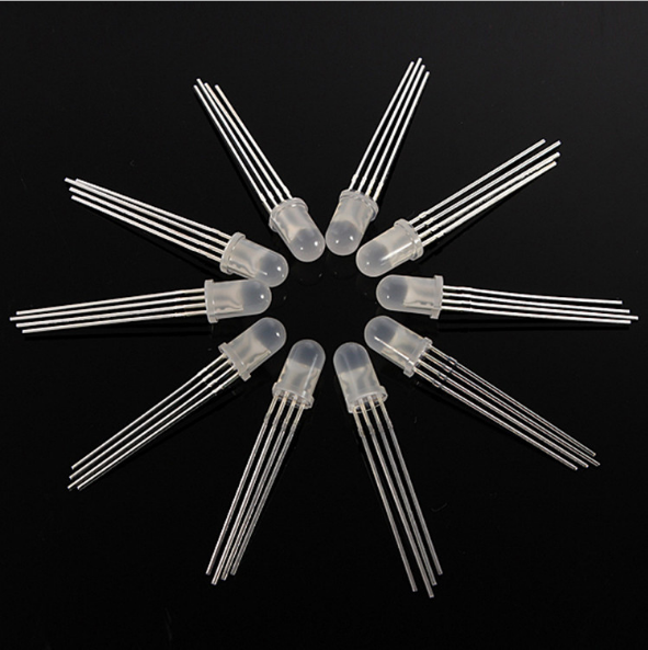 Jstronic Tricolor 5mm RGB LED Diodes - 1000pcs Packet