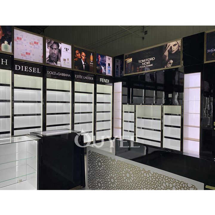 Perfume Display Showcase - Elegant Cabinet for Shop