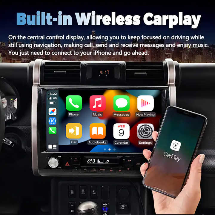 5G WIFI 6 Wireless Chip Car Video Player 2GB+32GB GPS Navigation BT5.4 ...