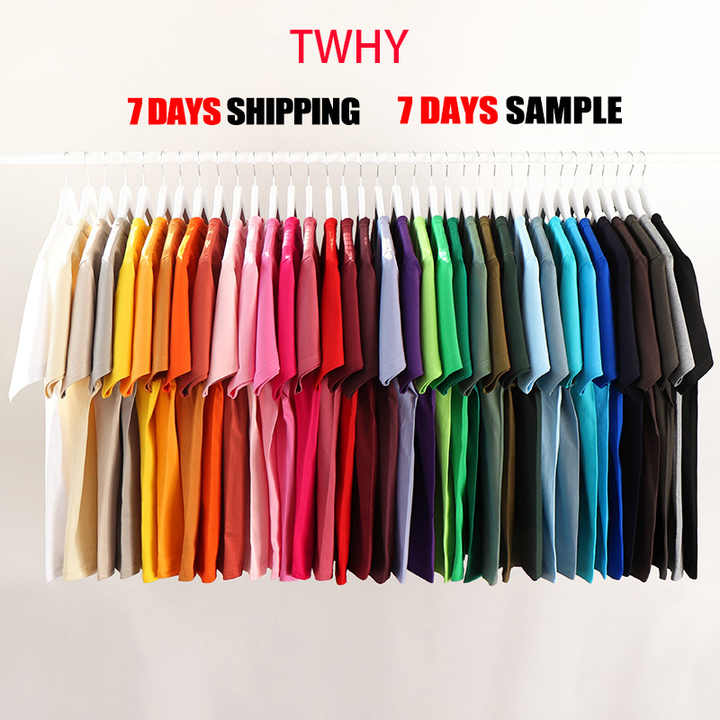 High Quality 230 Grams 100% Combed Cotton T-Shirts for Men Women Breathable Round Neck Hip Hop ...