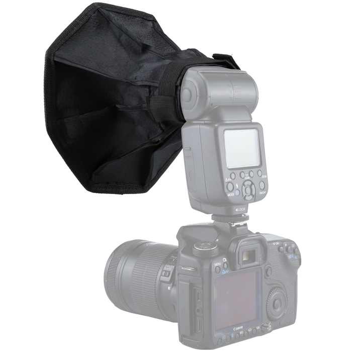 20cm PULUZ Octagon Softbox Flash Diffuser for Speedlite, Foldable Non ...