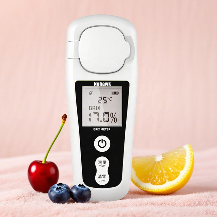 Brix 0-55% Refractometer Fruit Juice Cutting Sugar Juice Brix test High ...