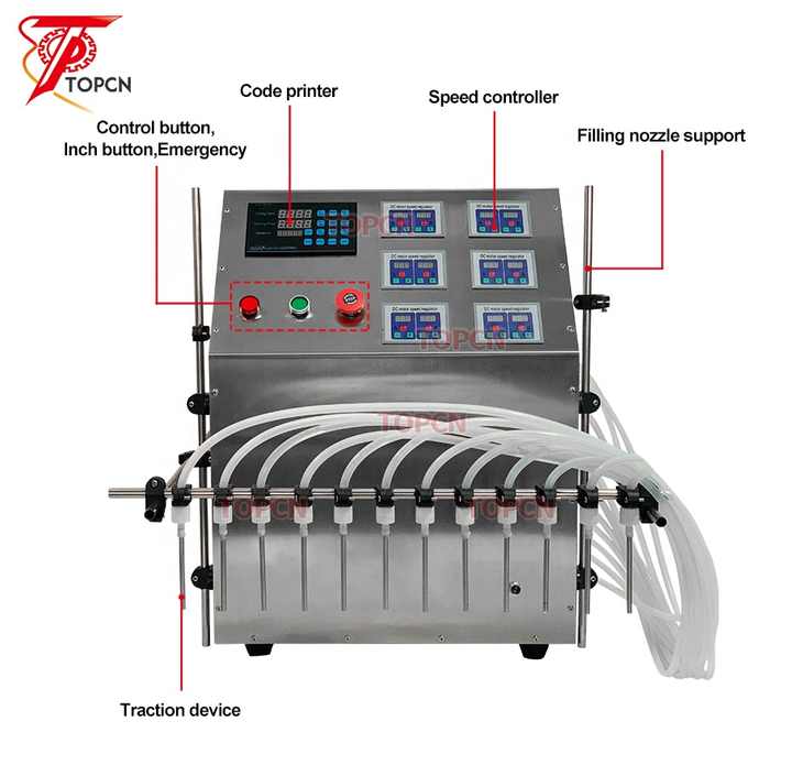 12 Heads Diaphragm Pump - Efficient Liquid Filling Solutions