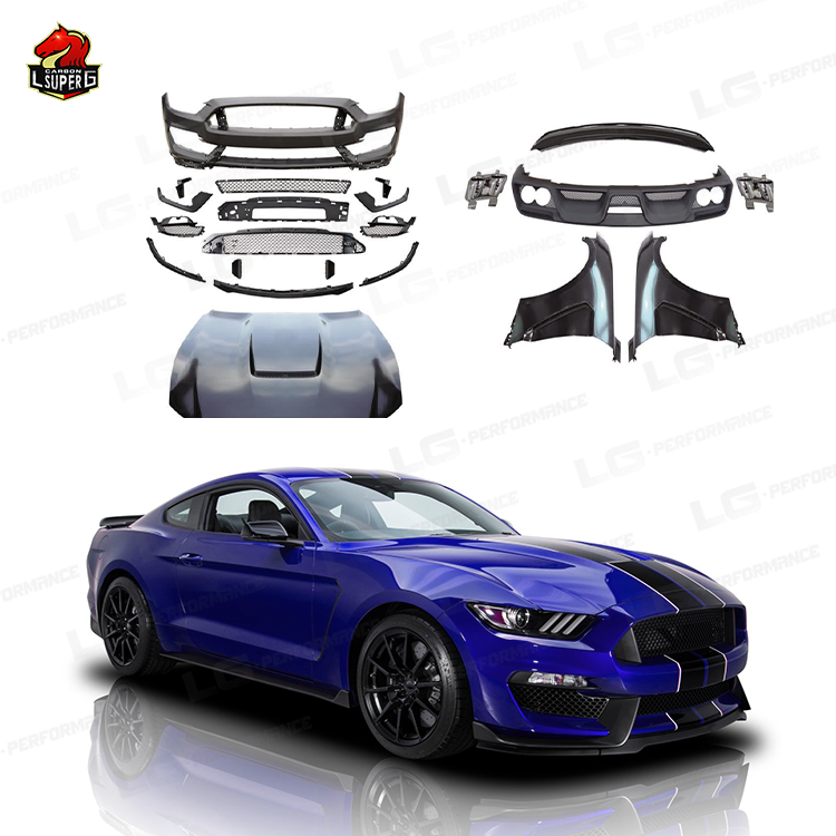Car Bumpers Body Kit for Mustang 2015-2017 Upgrade to GT350 Car Kit ...