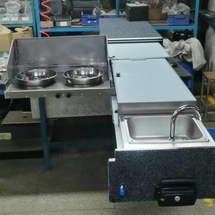 4x4 Car Rear Cargo Storage System with Modular Roller Drawer