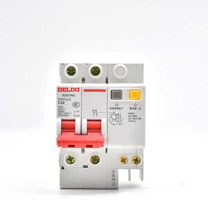 DELIXI DZ47sLE Type C 2-Pole AC RCBO Competitive Price Copper Residual Current Operated ...
