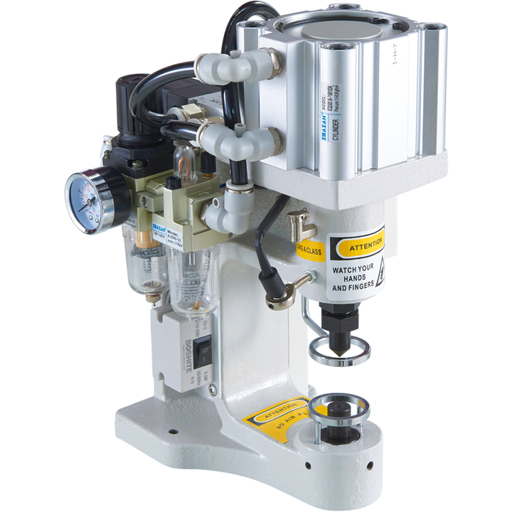 New Design Laser Position Type Pneumatic Snap Button Making Machine ...