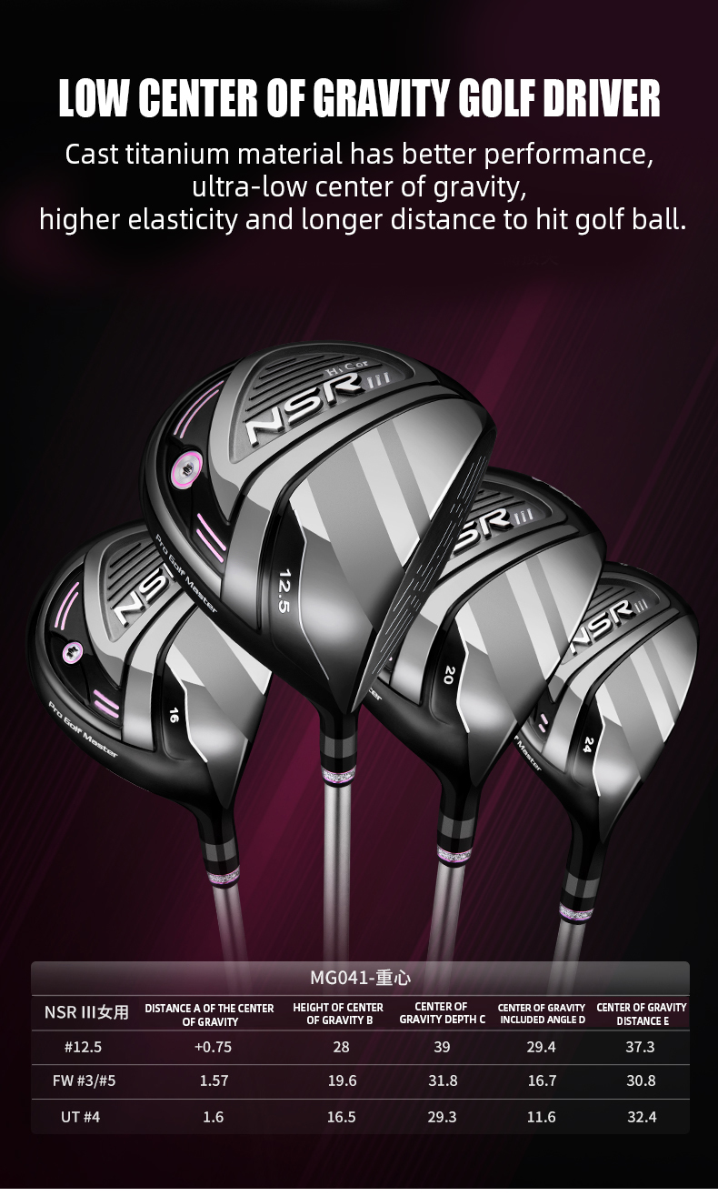 PGM LTG041 customizable right hand full set golf club set golf clubs ...