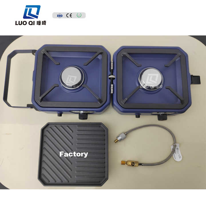 Two Burner Folding Gas Stove - Perfect for Outdoor Camping