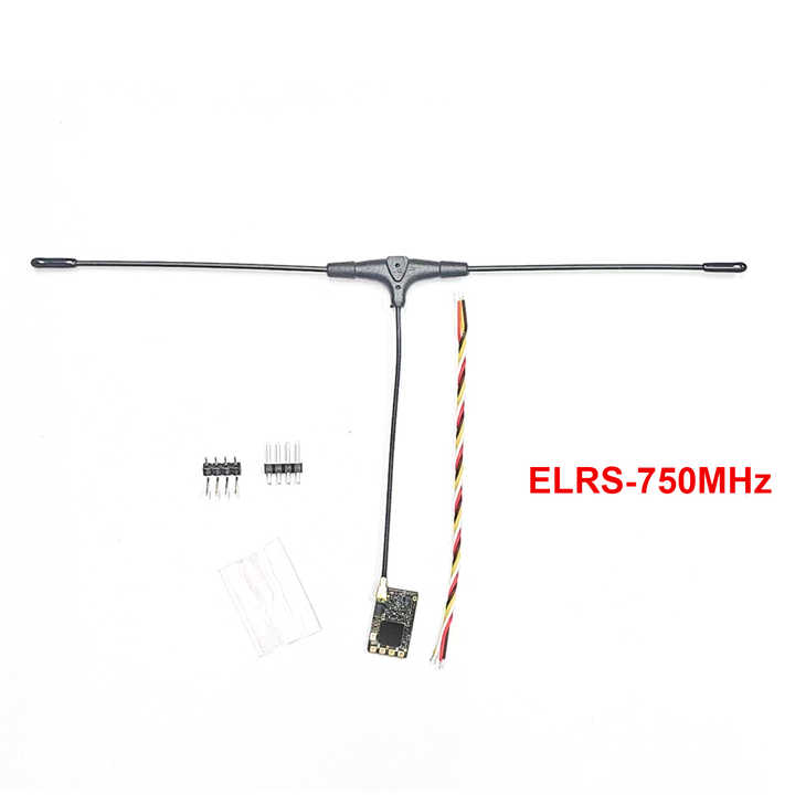 ELRS 750MHz receiver ESP8285 100mW 750MHz T type antenna for RC racing ...