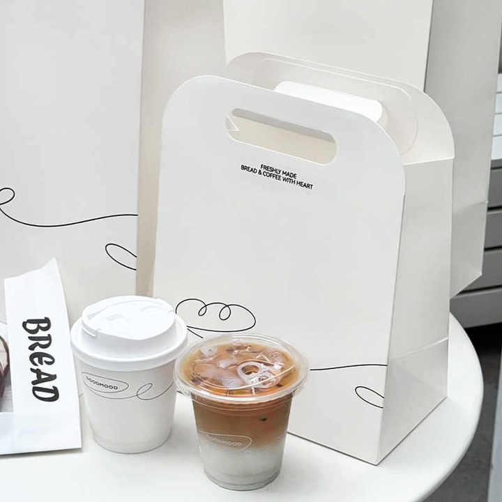 4Oz 8Oz 12Oz 16Oz 20Oz Biodegradable Disposable Cafe Carton Single Wall ...