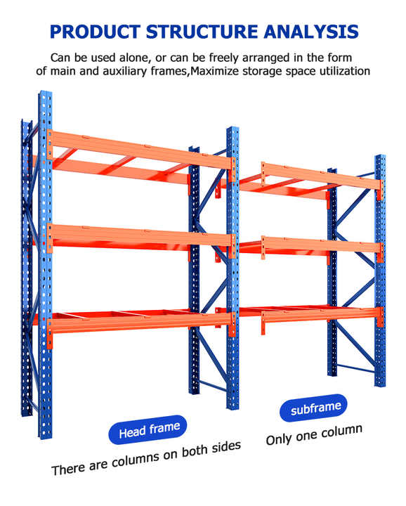 Heavy Duty Industrial Storage Shelves Systems Stacking Metal Units ...