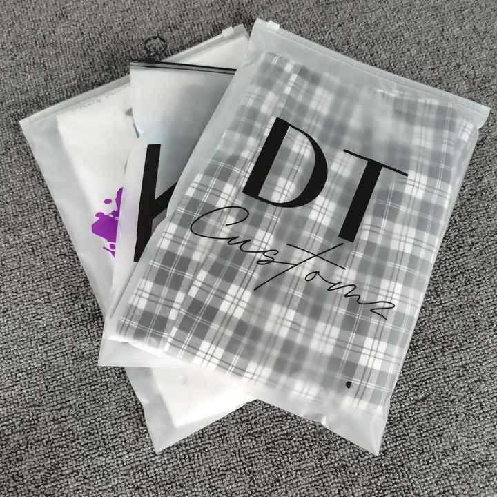 Custom Matte/frosted Biodegradable Plastic Bags with Logo