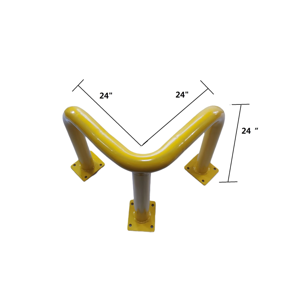 OEM 24\"HX24\"L Steel Traffic Barrier Safety Bollard Corner Wall Guards ...