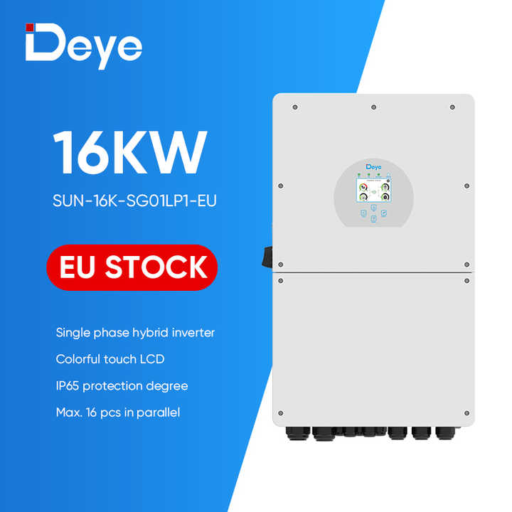 Best Selling Deye Sun-16K-Sg01Lp1-Eu Hybrid Inverter Premium Single ...