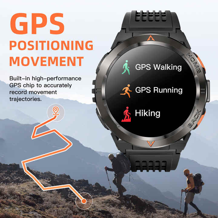 GS500 Outdoor Precise Built-in GPS Smart Watch BT Calling Waterproof 1. ...
