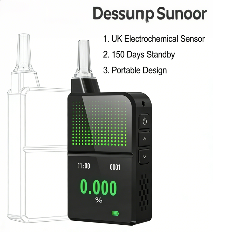 Airsense H3 Pro Fuel Cell Alcohol Detector 2000 Tests Storage 350mAh ...
