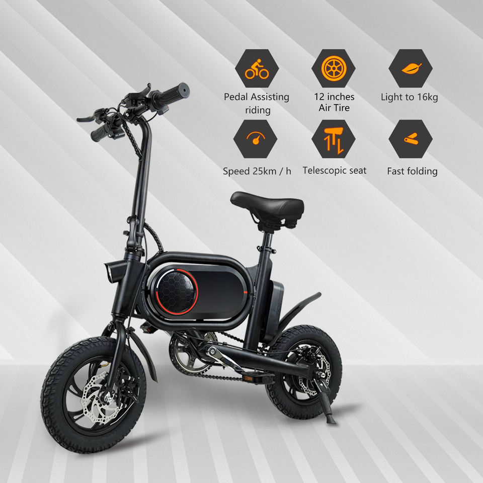 CS-P10 12-Inch Folding Electric Bike 350W Brushless Motor 36V ...