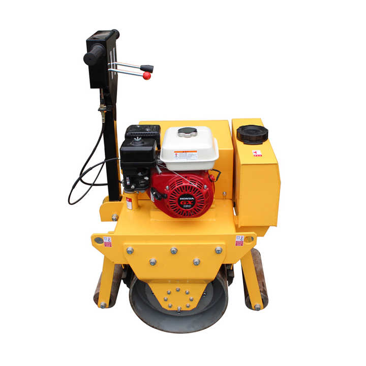 Small Hand Roller Compactor Vibratory Road Roller Double Drum Vibrating ...