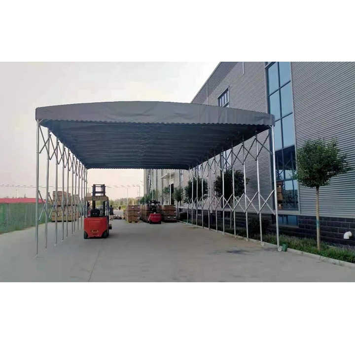 Large Outdoor Movable Push-Pull Electric Event Sliding Sunshade Canopy ...