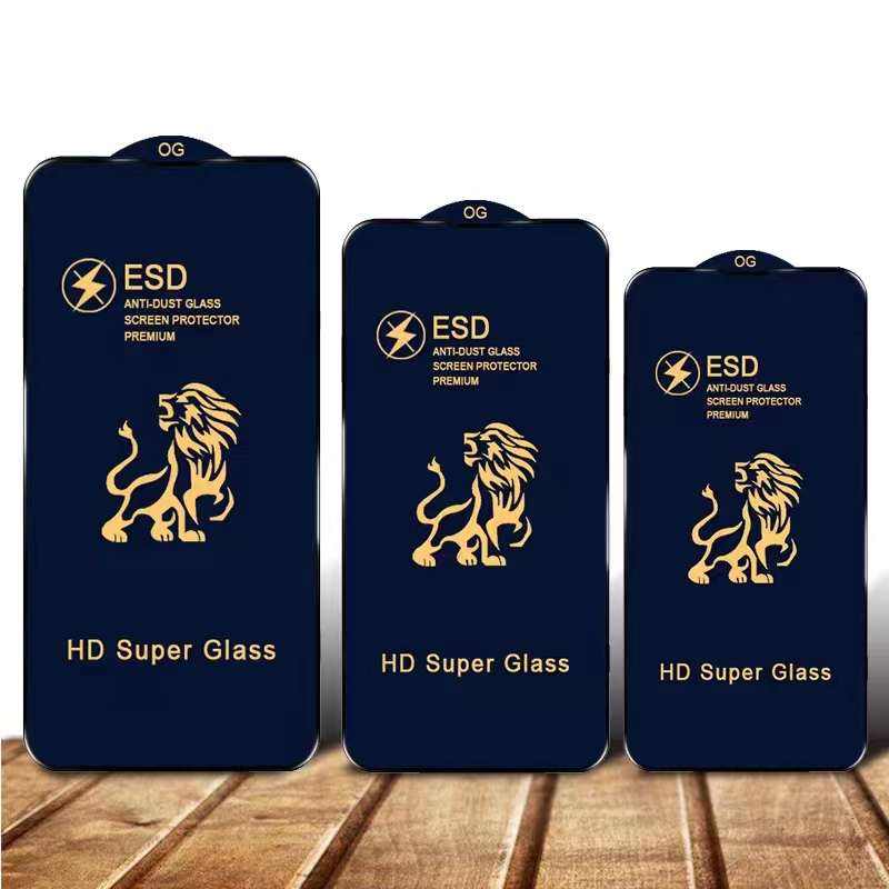 Pelindung Layar Kaca Anti Statis ESD OG Lion Full Glue Tempered Glass ...