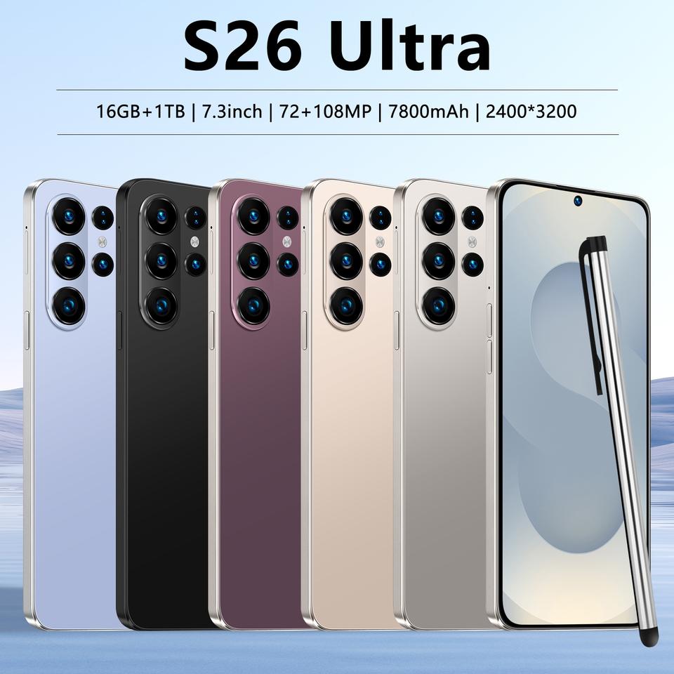 S26 Ultra 5g Smartphone Version 4k Led Android 15 Deca Core Snapdragon ...