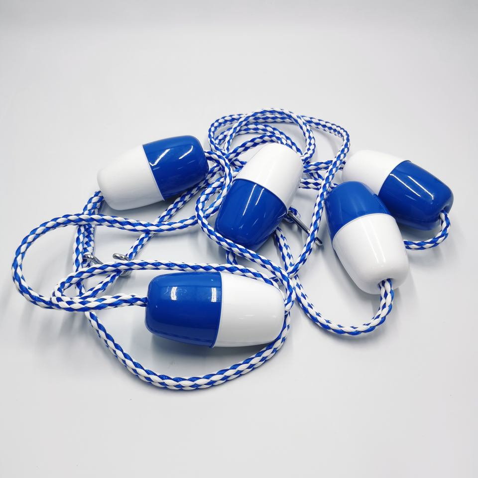 Factory Direct Sale Swimming Pool Safety Divider Rope 5 Balls with Two ...