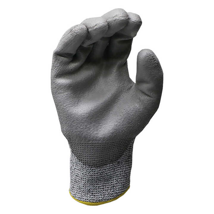 Certified PU Industrial Work Gloves Custom HPPE Anti-Cut Level 5 Gloves ...