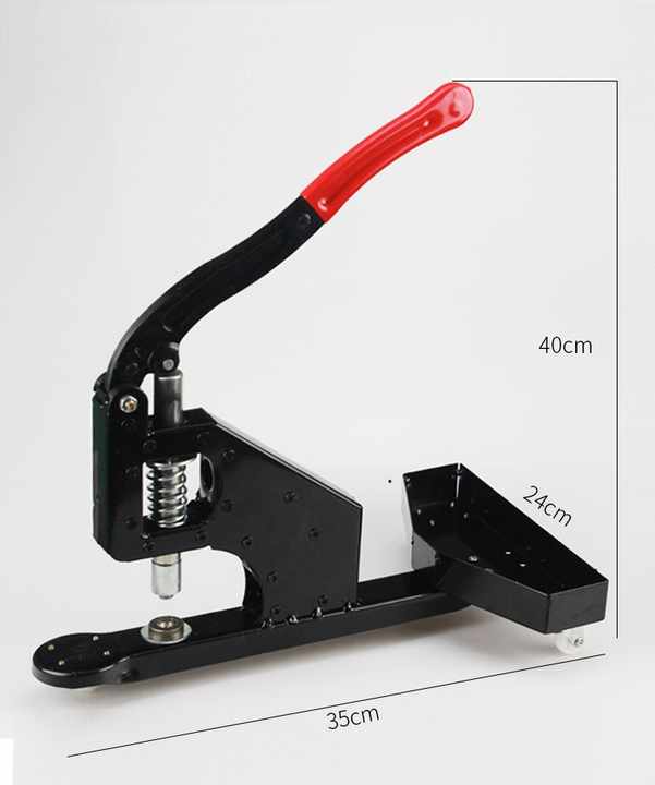 Hand Press Eyelet Buttonhole Punching Eyeleting Machine for DIY Leather ...