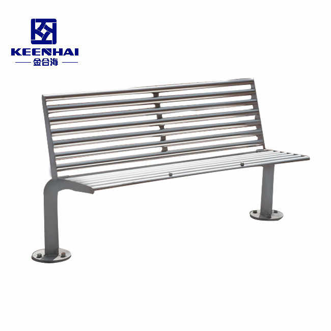 Minimalist Stainless Steel Seating Bench Versatile Metal Park Bench ...