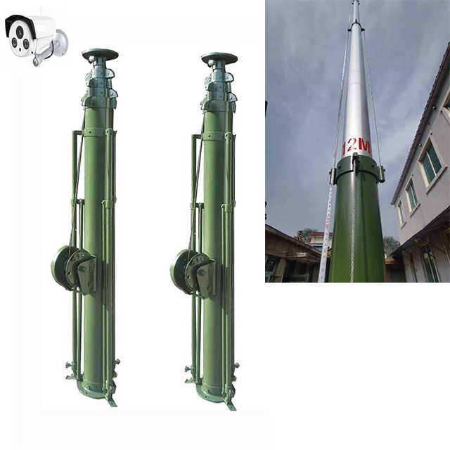 12m Aluminum Telescoping Mast - Ideal for Telecommunication