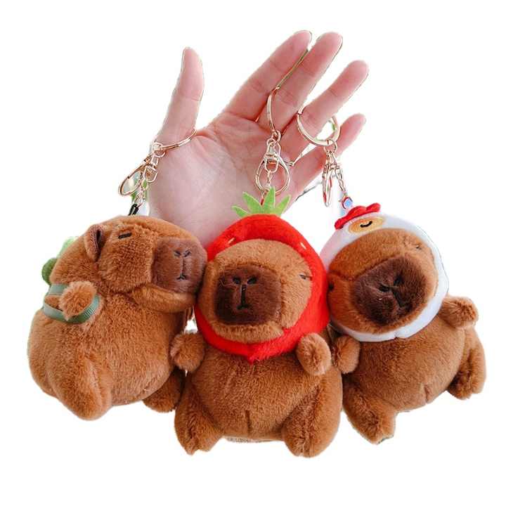 Linda Toy 2024 Capybara Plush Keychain - Cute & Soft