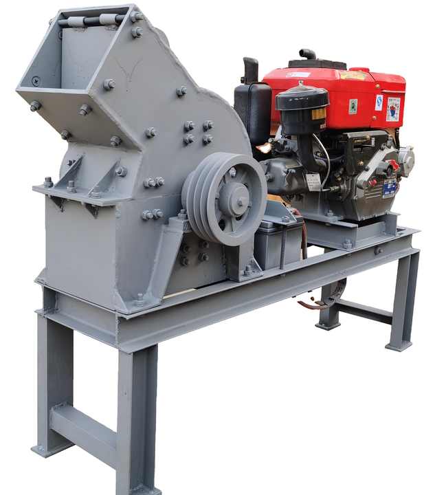 PE 200x300 Slag Mobile Hammer Crusher with Diesel Power