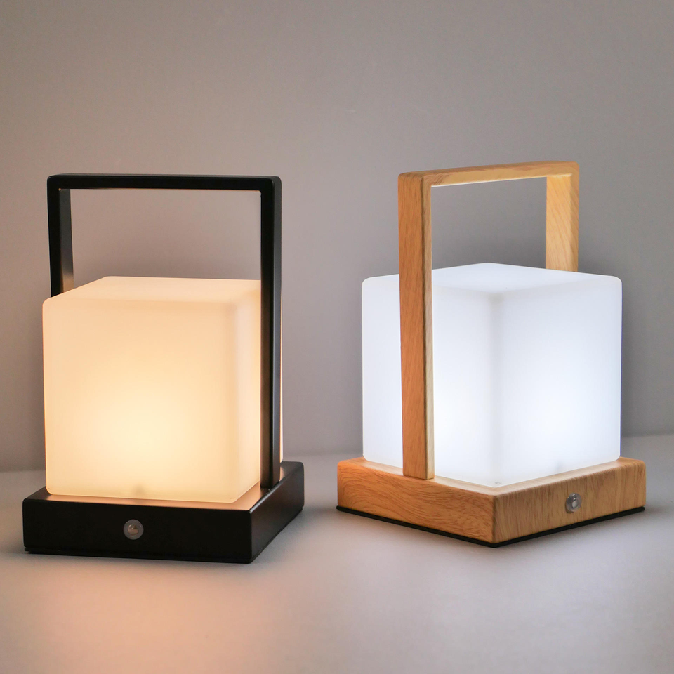 Modern Portable Square LED Night Light Creative USB Charging Atmosphere ...