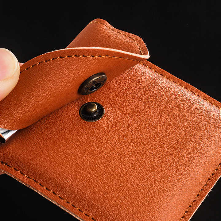 Portable PU Leather Ashtray Bag, Heat-Resistant, Fireproof Travel ...