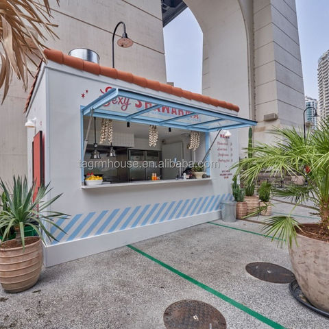 Customize Design Modern Prefab Small Cafe Outdoor BBQ