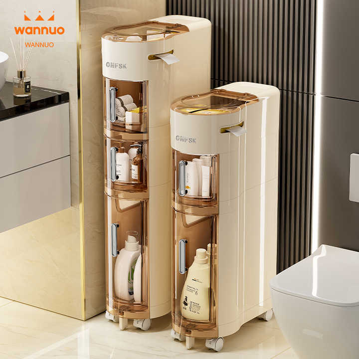Wannuo Flexible Bathroom Narrow Slit Storage Drawers Waterproof 2/3/4 ...