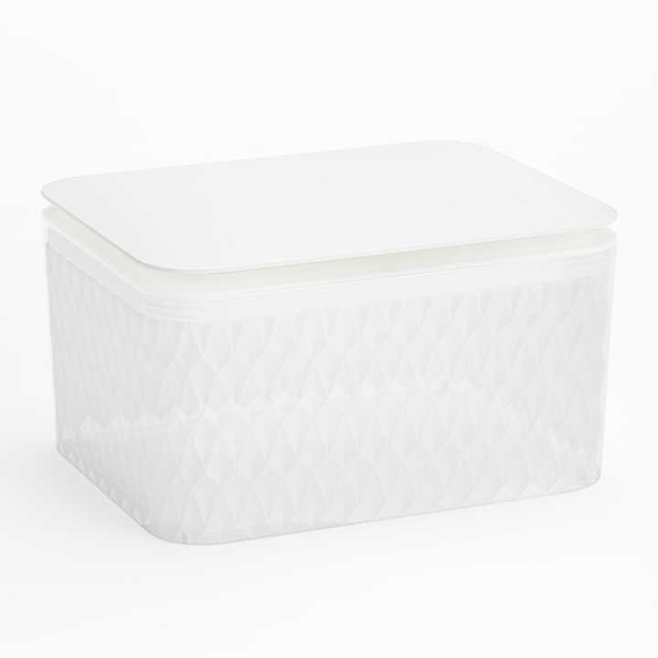 PS Material Jumbo Size Tissue Box No-Snag Design Plastic Tissue Paper ...