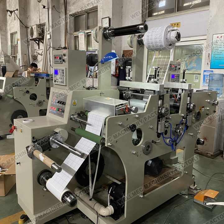 Rotary Label Slitter Cutter Machine Blank Adhesive Label Rotary ...